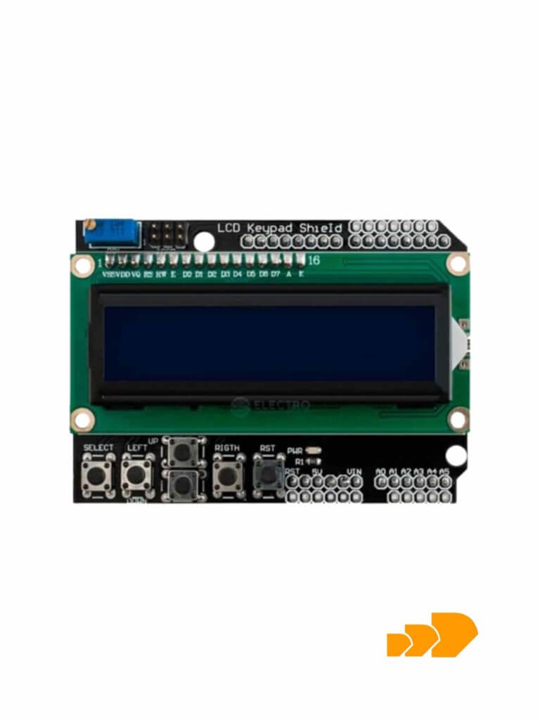 Módulo Shield keypad LCD 1602 con teclado pulsante – Piqoa